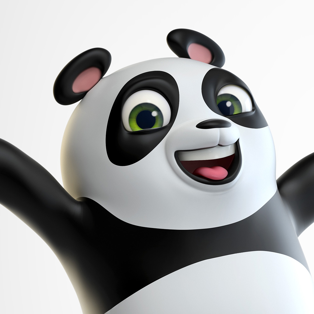 Panda Bamboo – Mascoteria – Mascotes e Personagens 3D